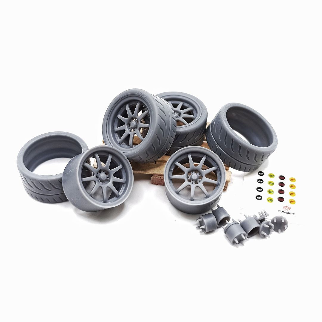Work XD9 18" V2 Prokit + tyres – dmodelkits