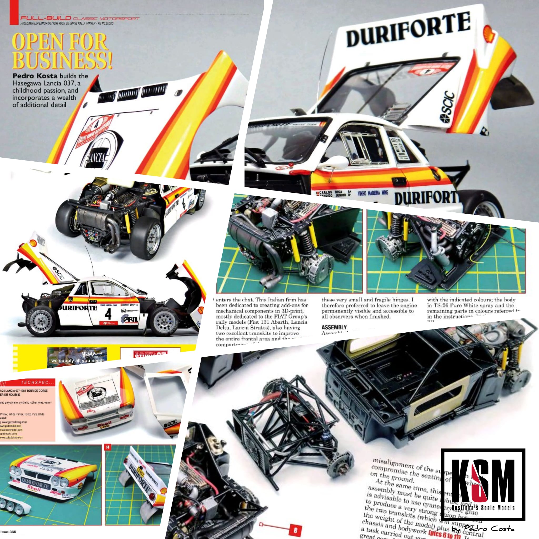Tamiya Model Magazine - Lancia 037 Duriforte step by step - 1/24 scale ...