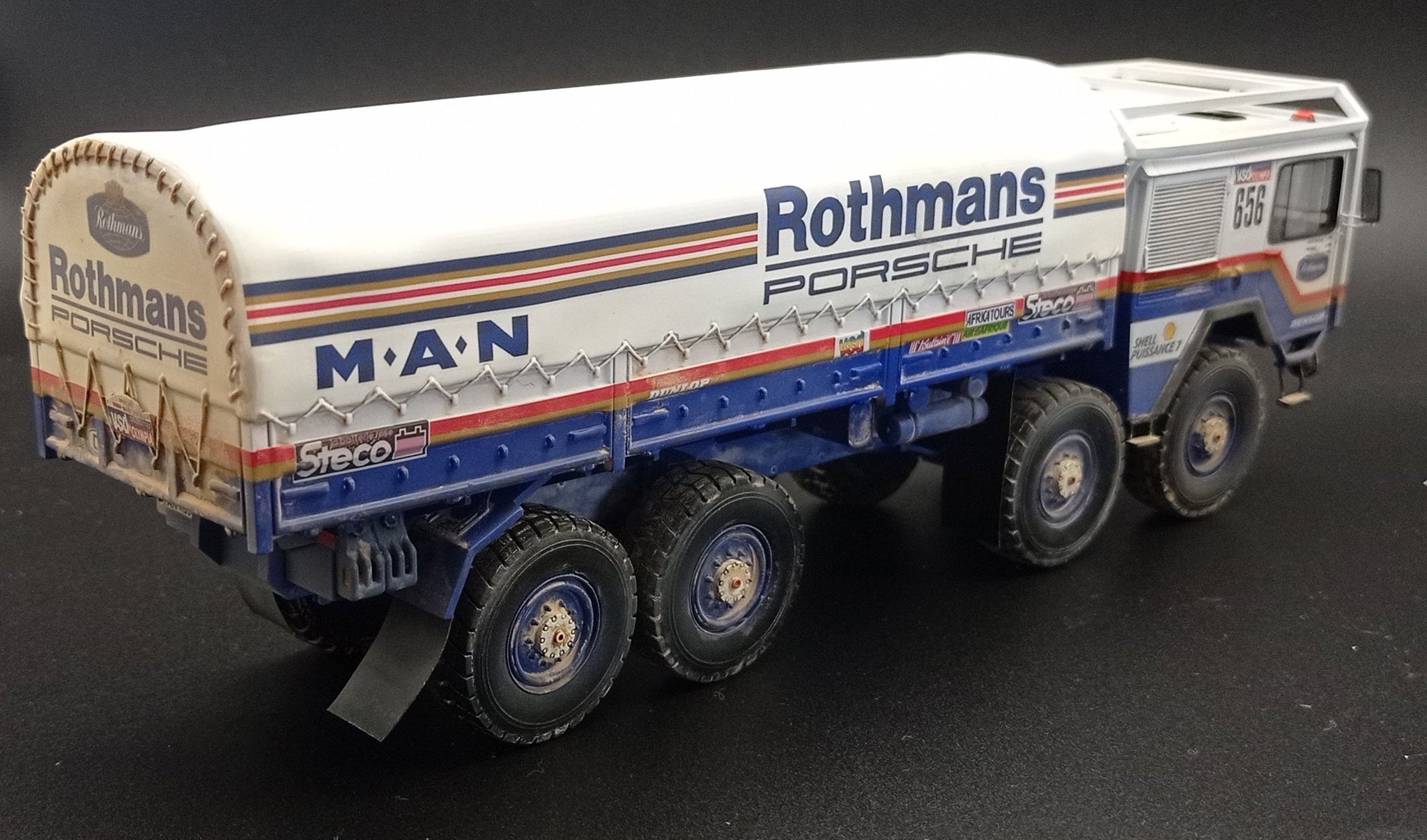 MAN 8X8 PORSCHE TEAM ROTHMANS - PARIS DAKAR 84/85 – dmodelkits