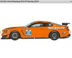 DECALS FORD MUSTANG GT4 PF RACING TEAM - RECSTUFF - IMSA MICHELIN PILO ...