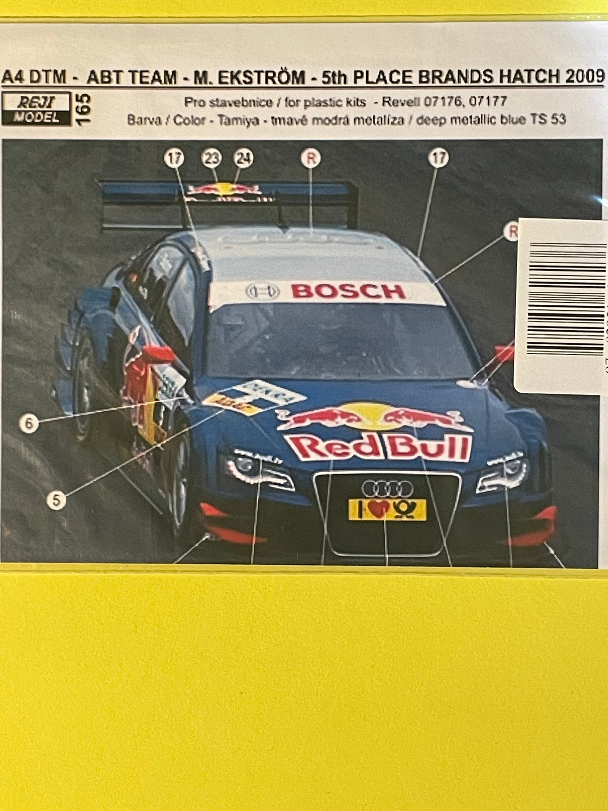 DECALS AUDI A4 - RED BULL - DTM 09 – DModelkits